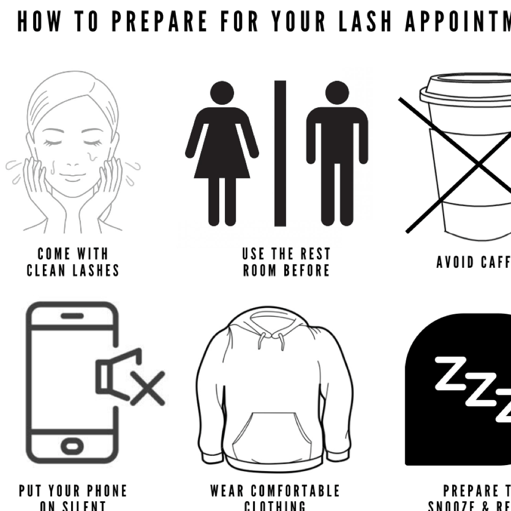 Downloadable Posters - Aftercare and How To – Locks Lash Australia